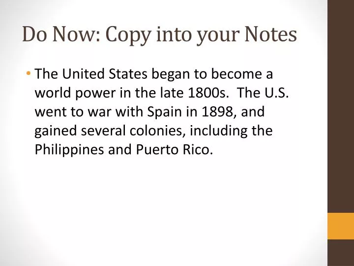 PPT - Do Now: Copy into your Notes PowerPoint Presentation, free ...