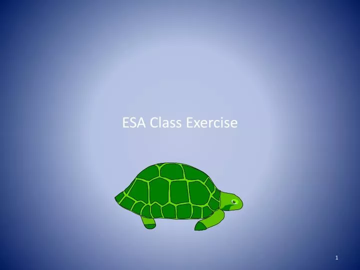 PPT - ESA Class Exercise PowerPoint Presentation, free download - ID ...
