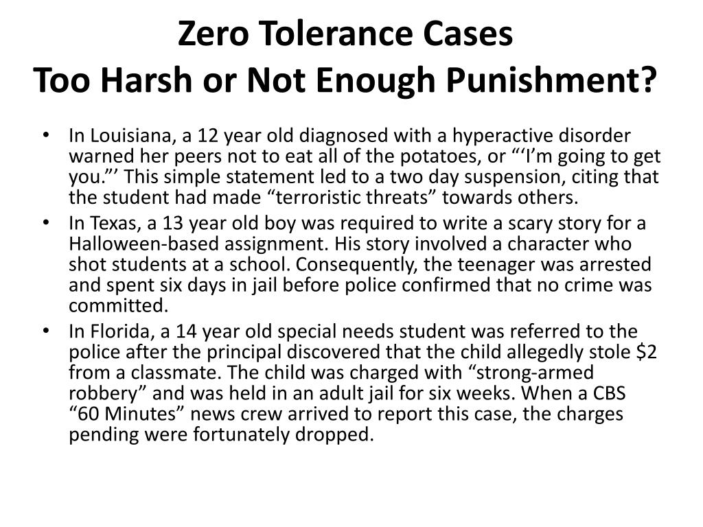 PPT - Zero Tolerance Policy PowerPoint Presentation, free download - ID ... PPT - Zero Tolerance Policy PowerPoint Presentation, free download - ID ...