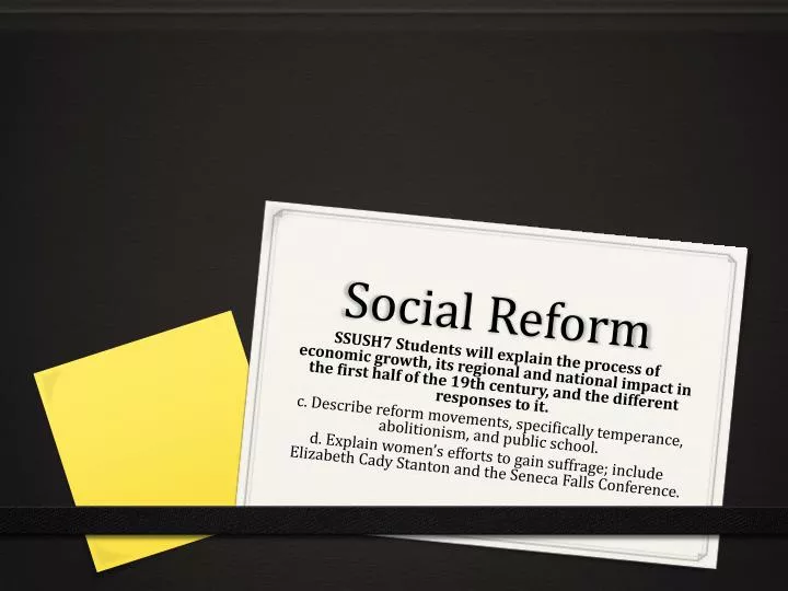 PPT - Social Reform PowerPoint Presentation, free download - ID:1864344