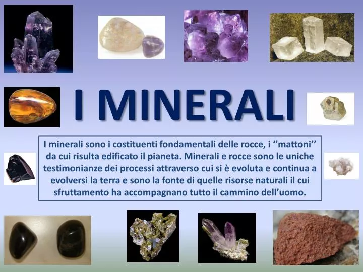 PPT - I MINERALI PowerPoint Presentation, free download - ID:1864384