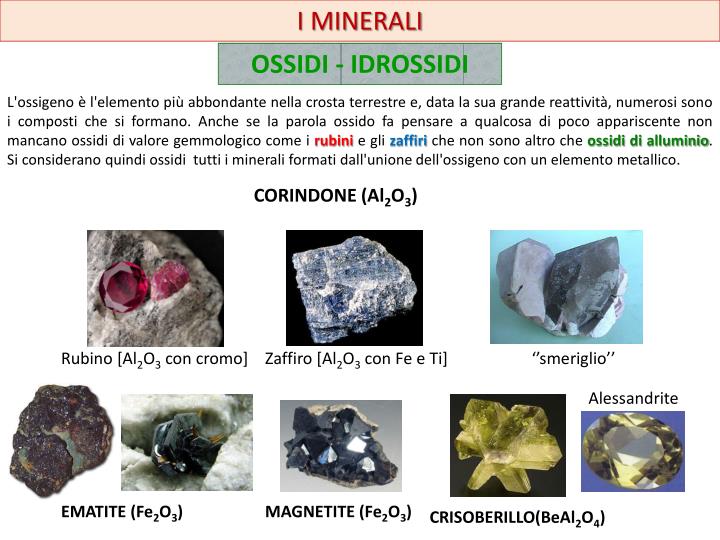 PPT - I MINERALI PowerPoint Presentation - ID:1864384