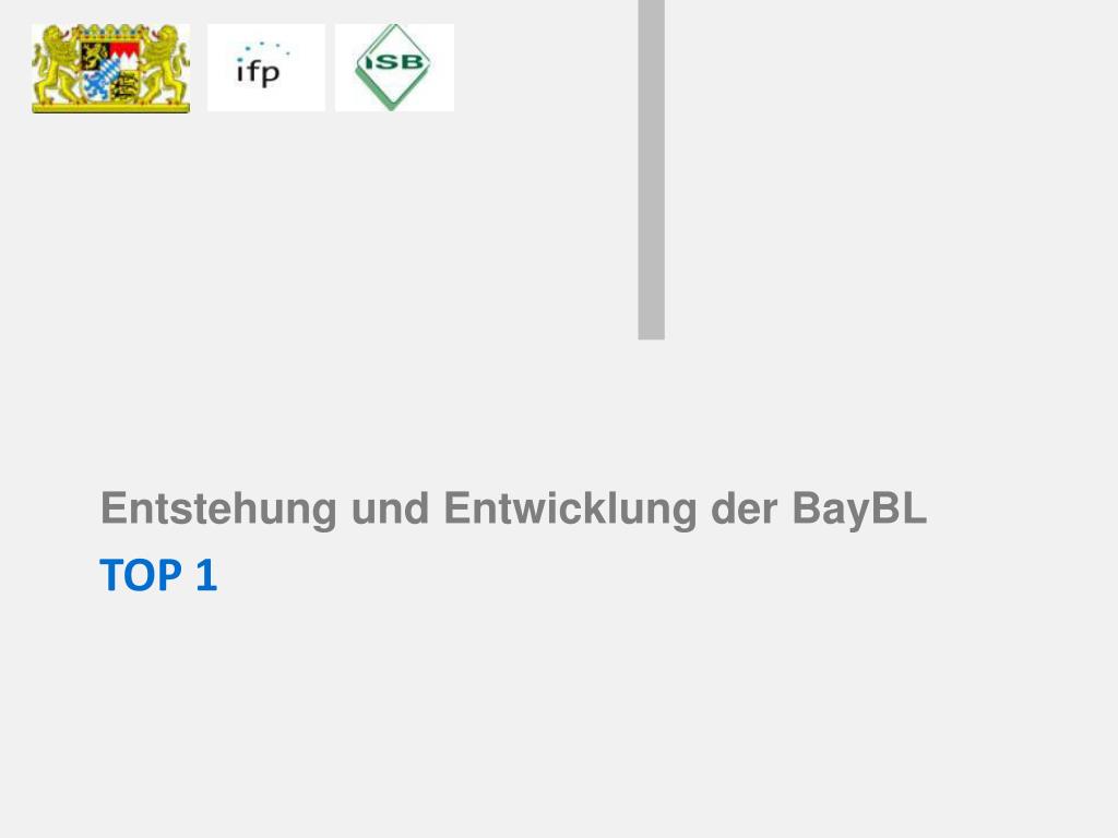 PPT - Die Bayerischen Bildungsleitlinien ( BayBL ): Entstehung und ...