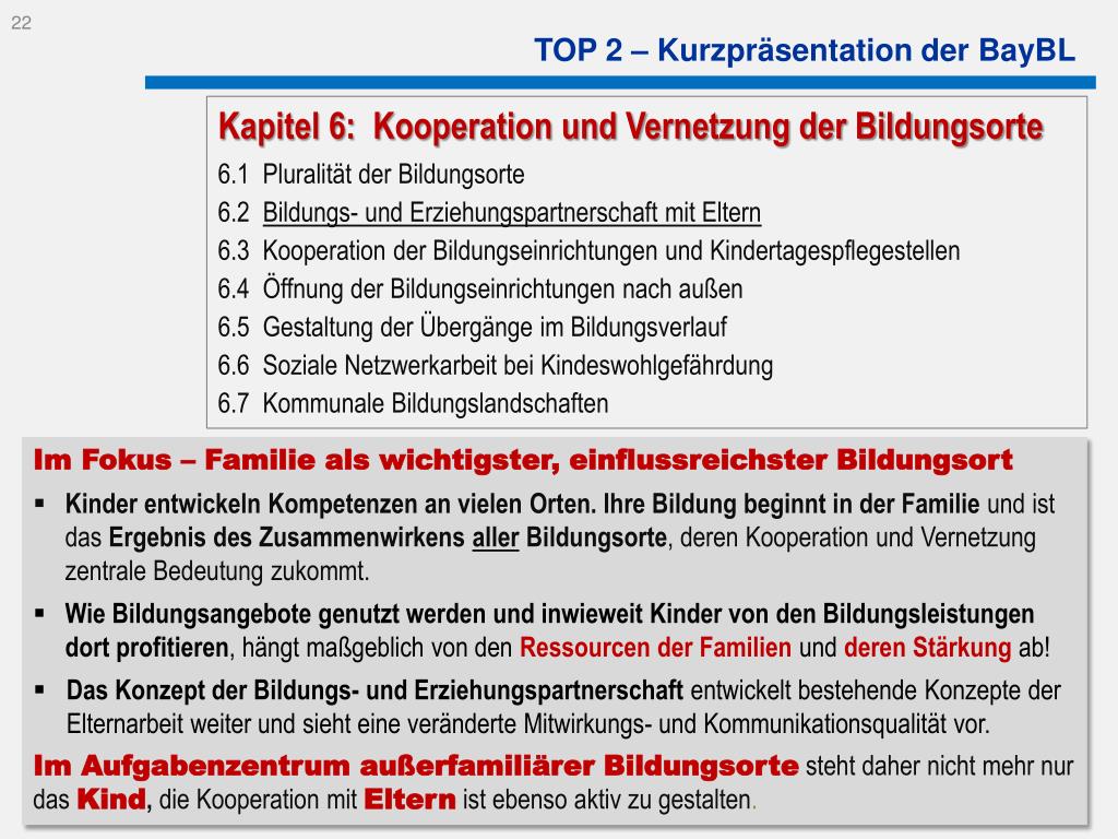 PPT - Die Bayerischen Bildungsleitlinien ( BayBL ): Entstehung und ...