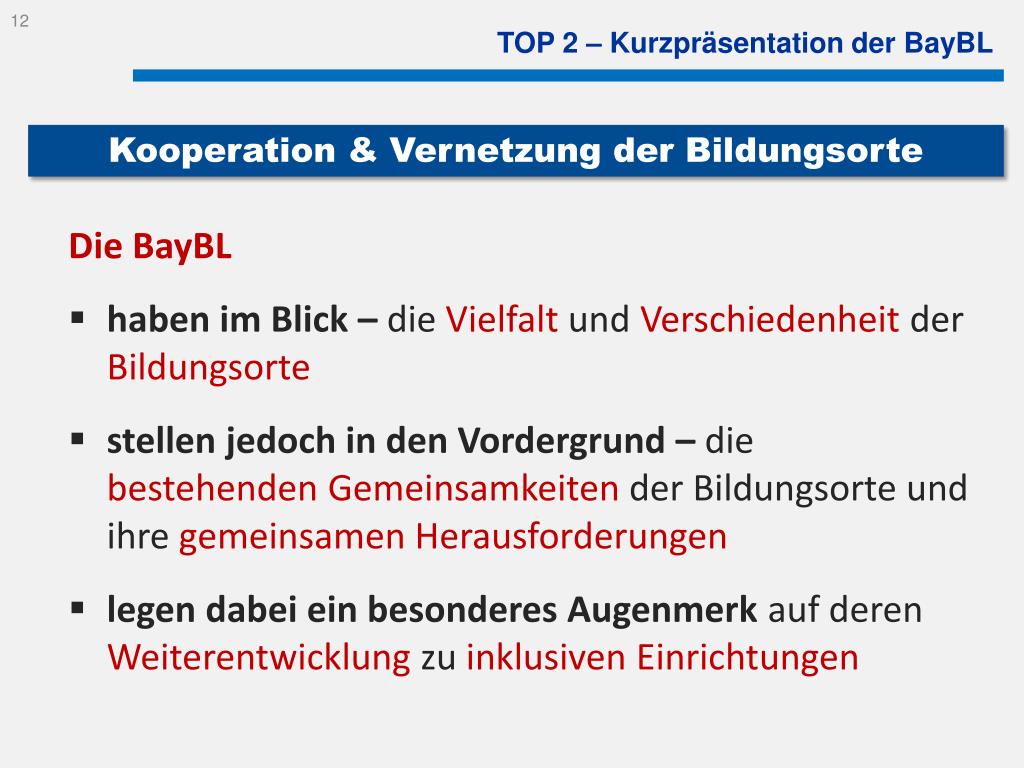 PPT - Die Bayerischen Bildungsleitlinien ( BayBL ): Entstehung und ...