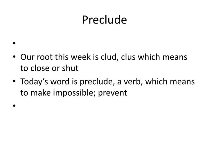 PPT - Root words: week one PowerPoint Presentation - ID:1864650