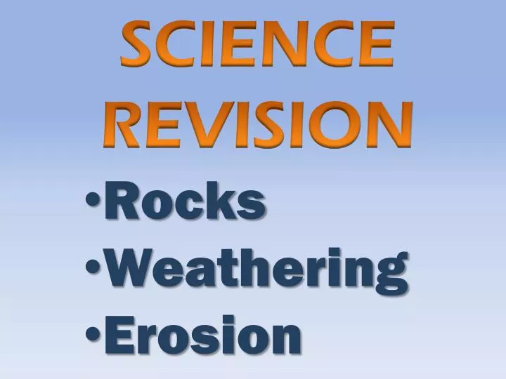 PPT - Rocks Weathering Erosion PowerPoint Presentation, free download ...