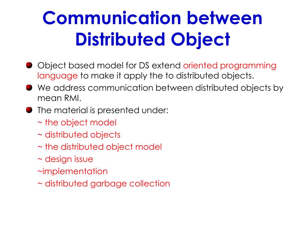 Ppt Chapter 4 Distributed Objects And Remote Invocation Powerpoint Presentation Id1865648