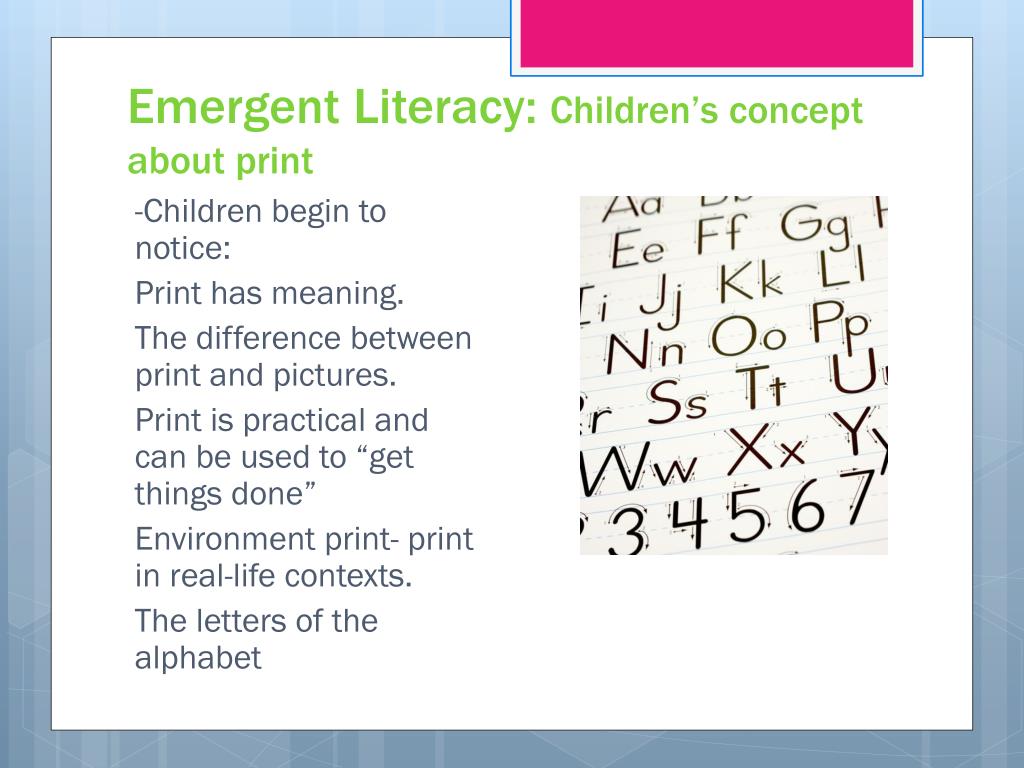 PPT - Literacy in Early Childhood Education PowerPoint Presentation ...