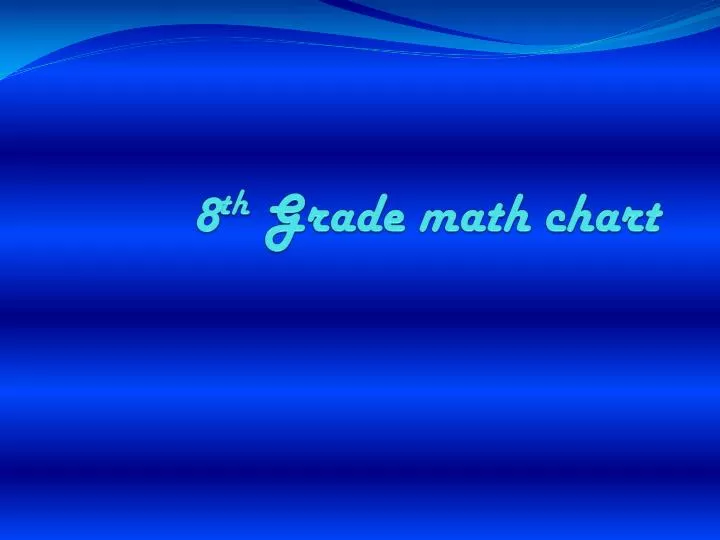 PPT - 8 th Grade math chart PowerPoint Presentation, free download - ID ...