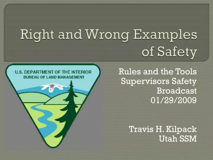 PPT - Right and Wrong Examples of Safety PowerPoint Presentation, free ...