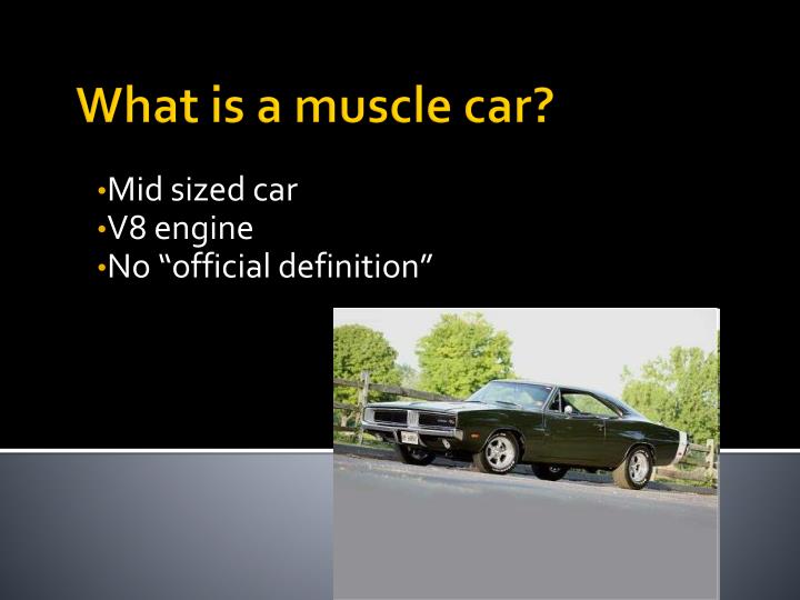 PPT - Muscle Cars PowerPoint Presentation - ID:1866125