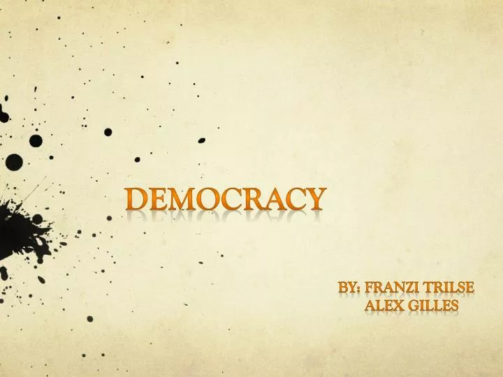 PPT - Democracy PowerPoint Presentation, free download - ID:1866380