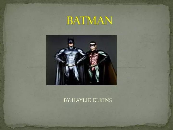 PPT - BATMAN PowerPoint Presentation, free download - ID:1866932