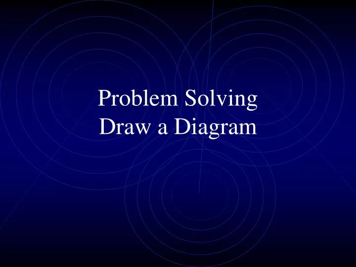 PPT - Problem Solving Draw a Diagram PowerPoint Presentation, free ...
