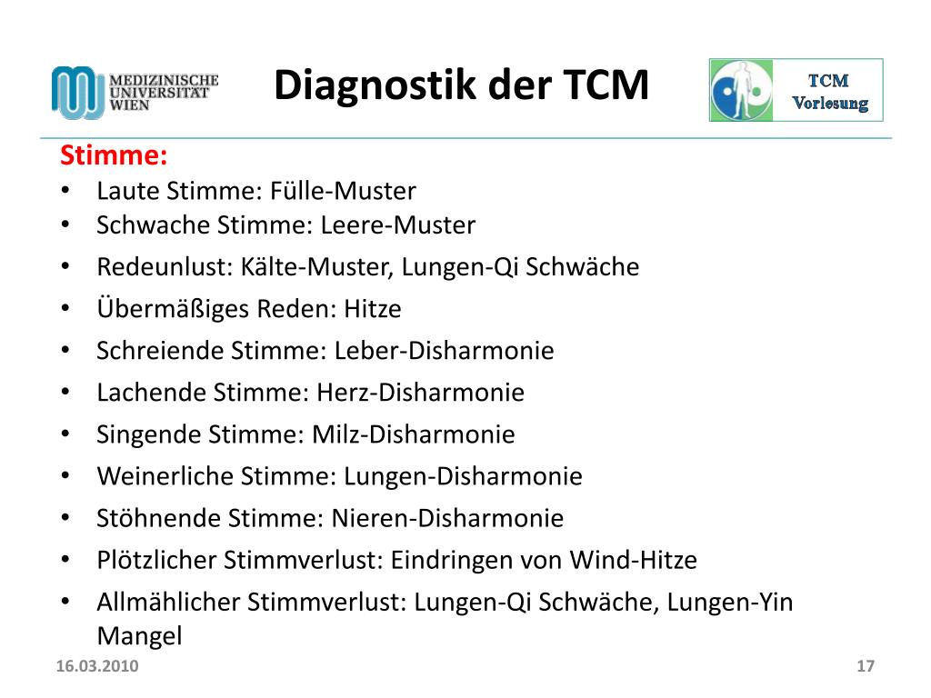 PPT - Einführung in die Traditionelle Chinesische Medizin -Theorie und ...