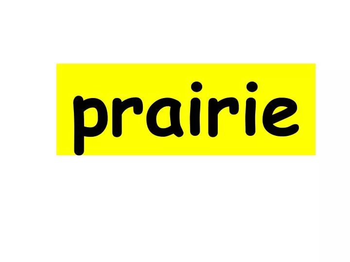 PPT - prairie PowerPoint Presentation, free download - ID:1867310