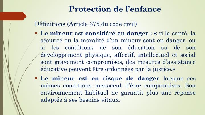 PPT - LA PROTECTION DE L’ENFANCE Repérage et traitement PowerPoint ...