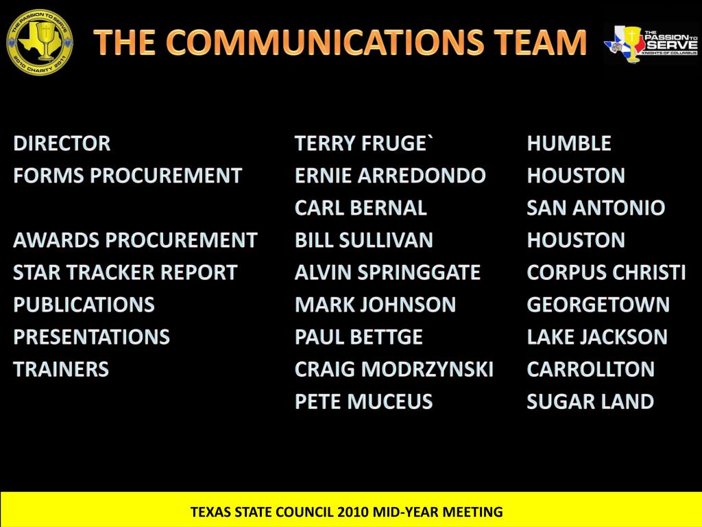 PPT - TEXAS STATE COUNCIL 2010 MID-YEAR MEETING PowerPoint Presentation ...