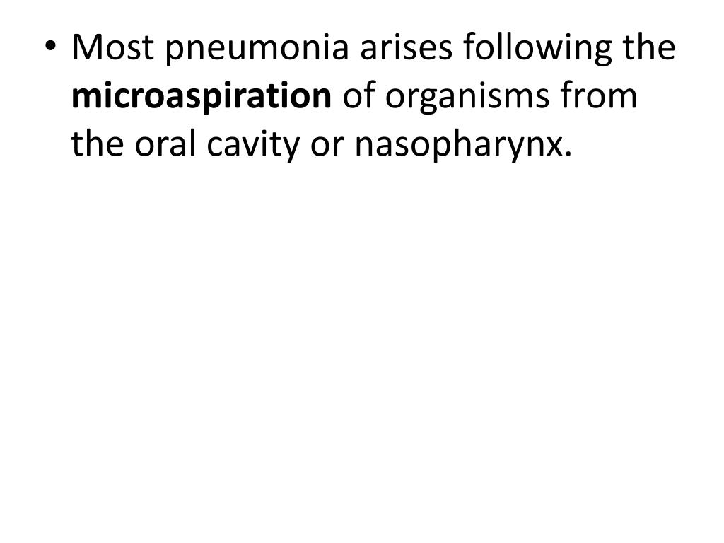 PPT - Aspiration Pneumonia/ Pneumonitis (Treatment) PowerPoint ...