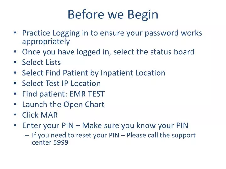 PPT - Before we Begin PowerPoint Presentation, free download - ID:1868007