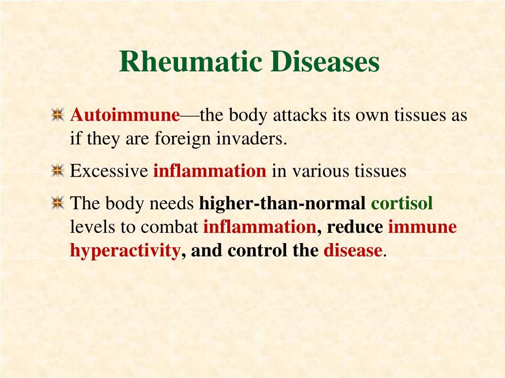 PPT - The Hormonal Treatment of Rheumatic Diseases PowerPoint ...