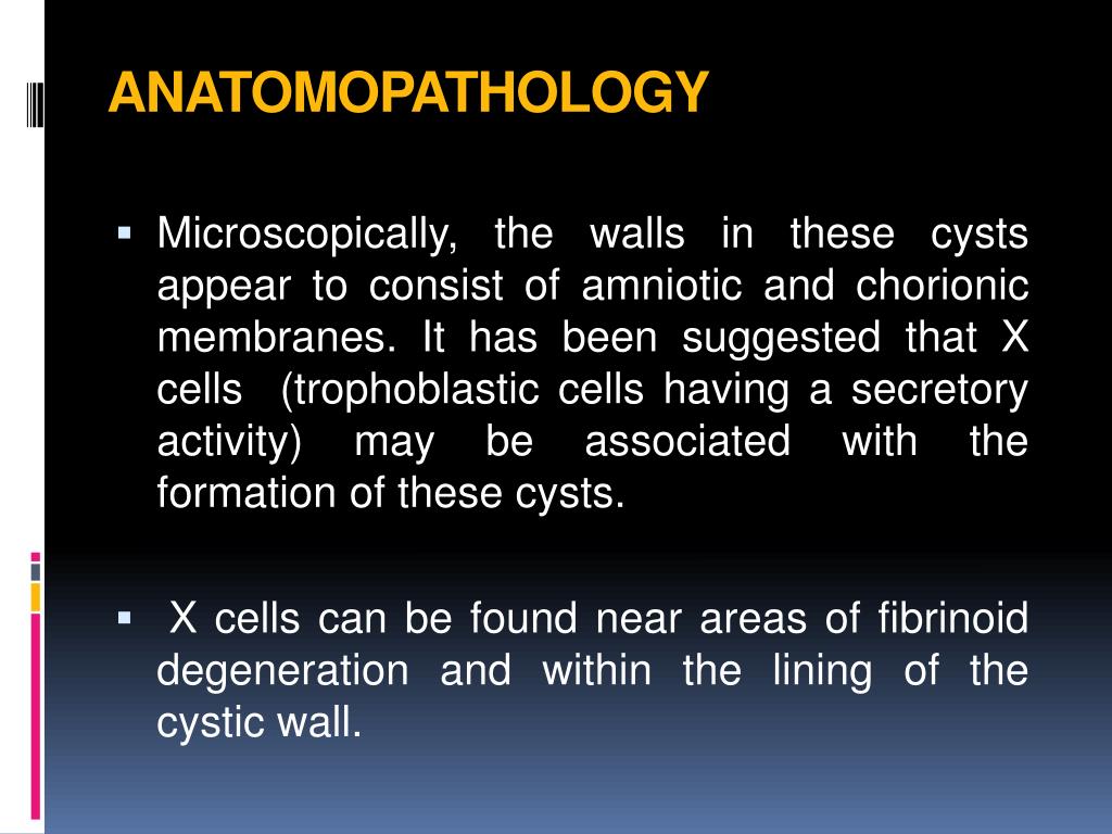 PPT - PRENATAL DIAGNOSIS OF A LARGE PLACENTAL CYST WITH INTRACYSTIC ...