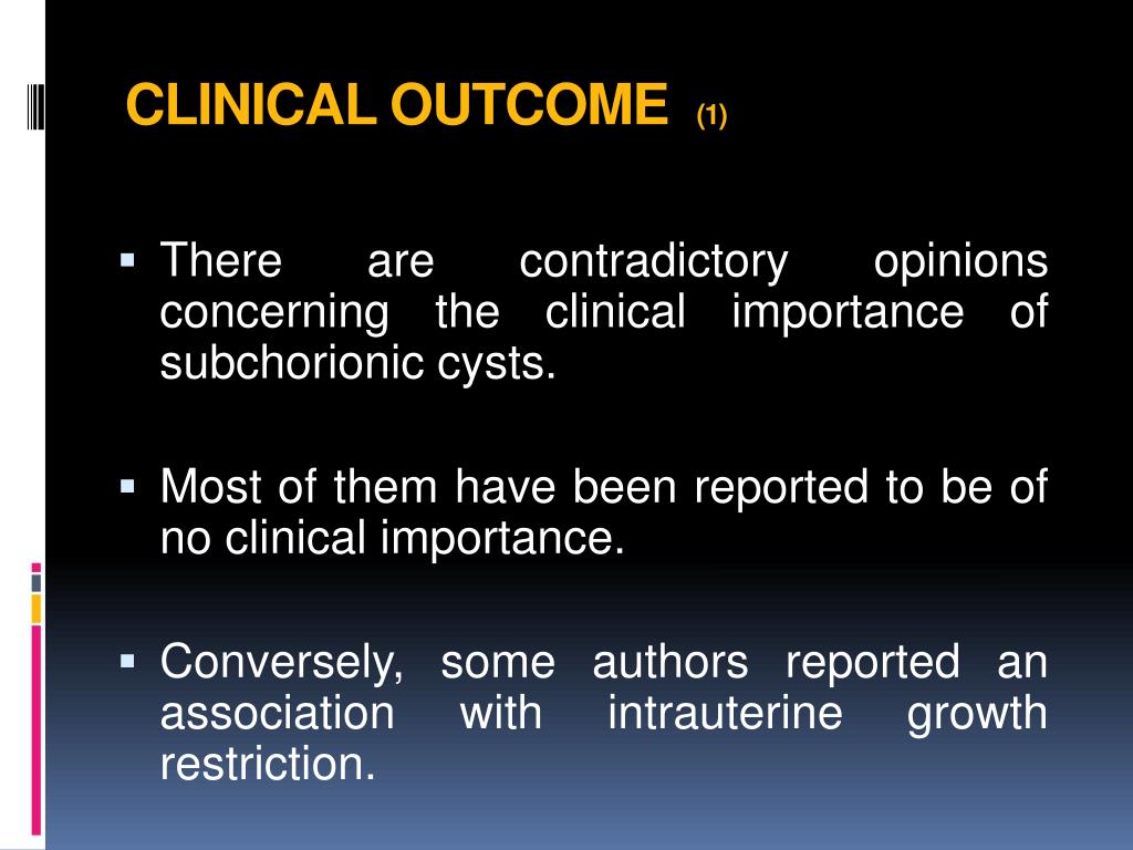 PPT - PRENATAL DIAGNOSIS OF A LARGE PLACENTAL CYST WITH INTRACYSTIC ...