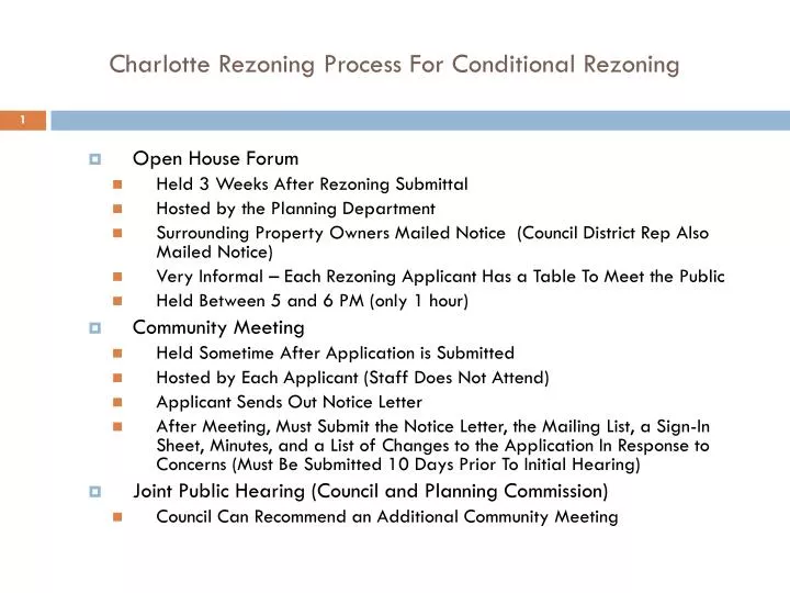 PPT - Charlotte Rezoning Process For Conditional Rezoning PowerPoint ...