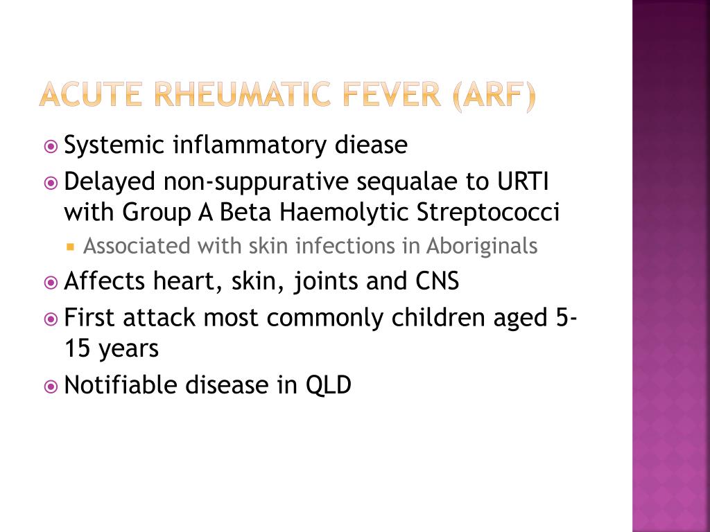 PPT - Acute Rheumatic Fever and rheumatic heart disease PowerPoint ...