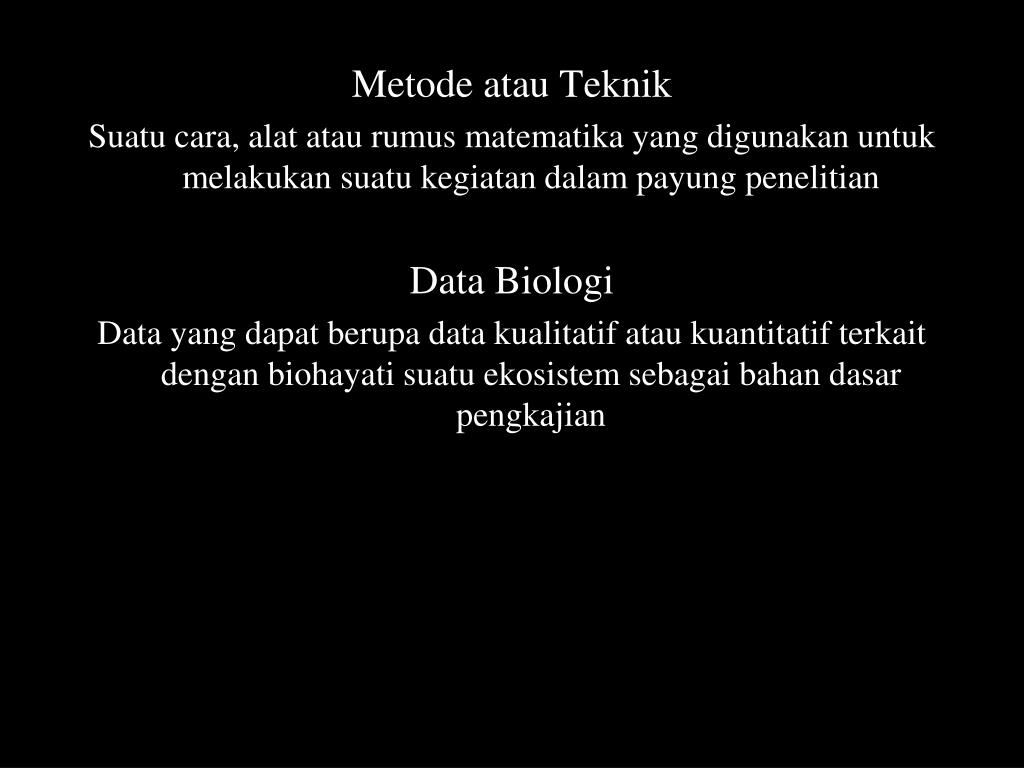 PPT - METODE PENGAMBILAN DATA BIOLOGI (terumbu karang, mangrove dan ...