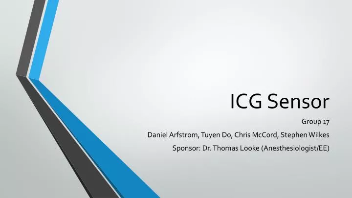 PPT - ICG Sensor PowerPoint Presentation, free download - ID:1869790