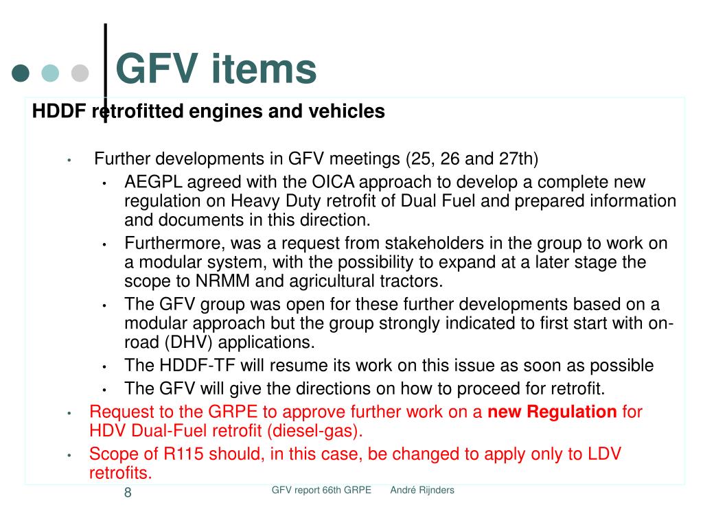 PPT - Informal Group on Gaseous Fuelled Vehicles (GFV) PowerPoint ...