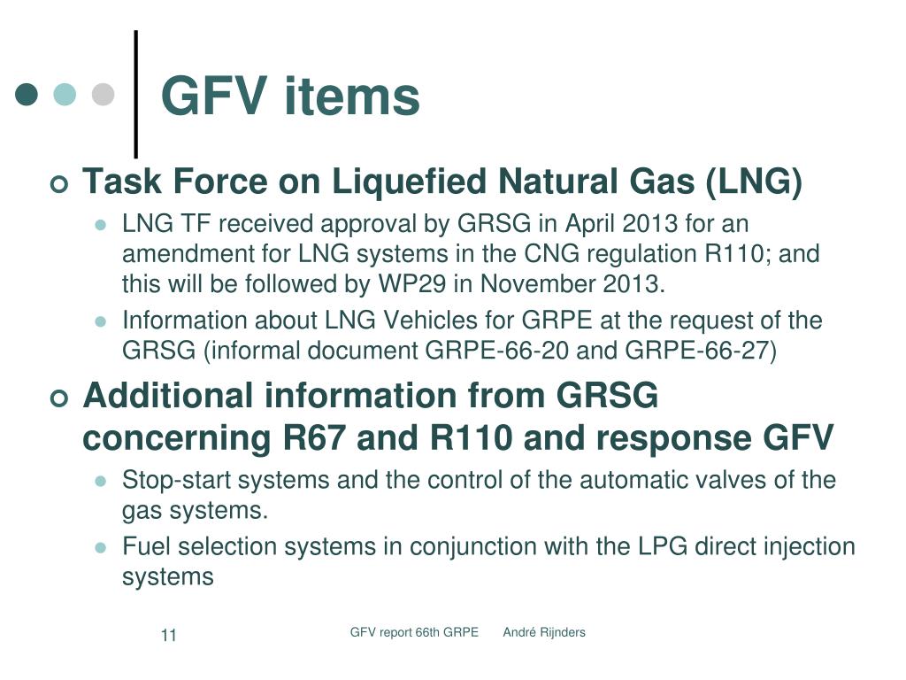 PPT - Informal Group on Gaseous Fuelled Vehicles (GFV) PowerPoint ...