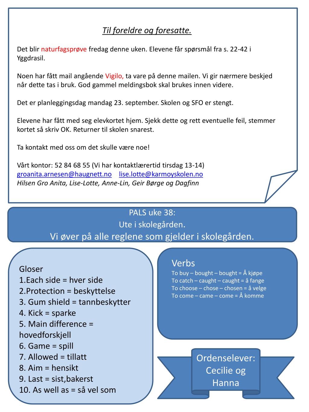 Ppt Lekseplan For 7 Trinn Uke 38 Mandag Ptember Fredag 20