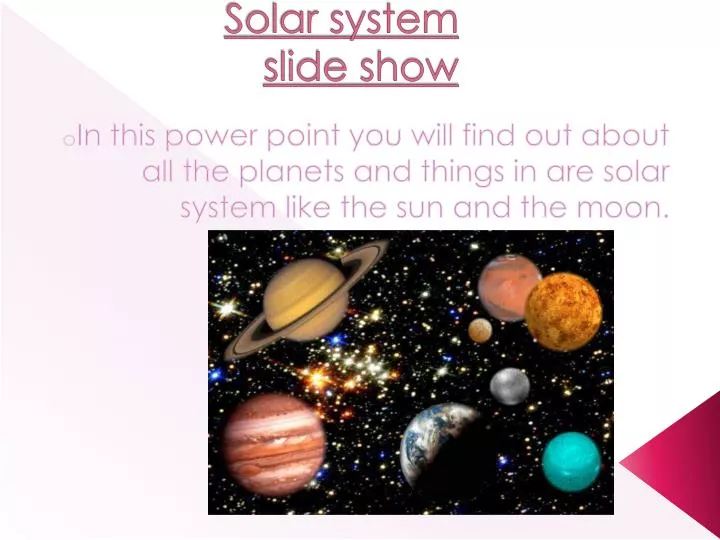 PPT - Solar system slide show PowerPoint Presentation, free download ...