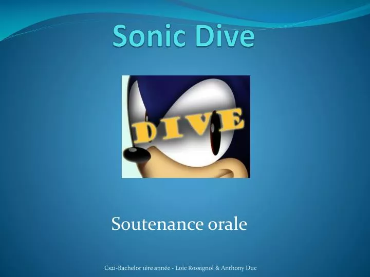 PPT - Sonic Dive PowerPoint Presentation, free download - ID:1870483