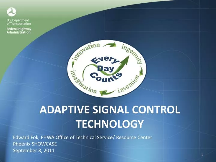 PPT - Adaptive Signal Control Technology PowerPoint Presentation, free ...