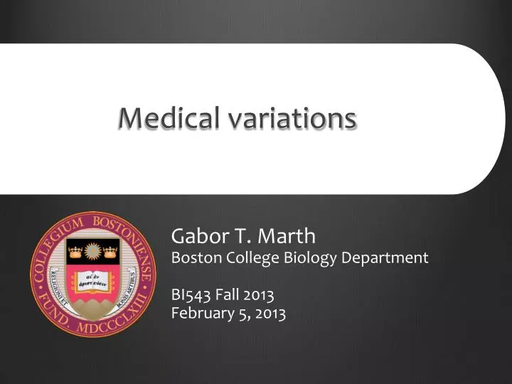PPT - Medical variations PowerPoint Presentation, free download - ID ...