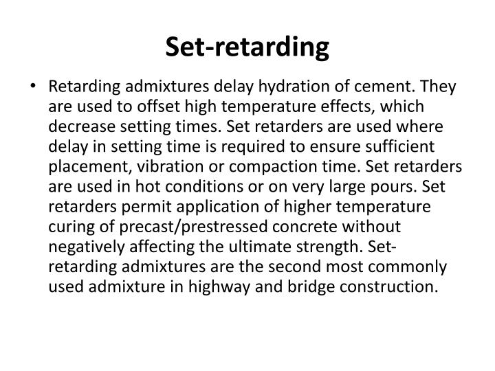 PPT - ADMIXTURES FOR CONCRETE PowerPoint Presentation - ID:1870856