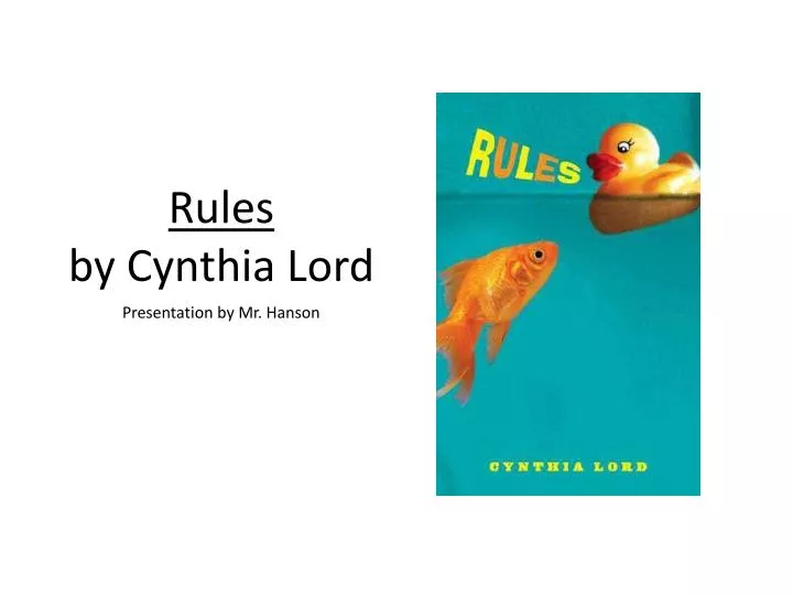 PPT - Rules by Cynthia Lord PowerPoint Presentation, free download - ID ...