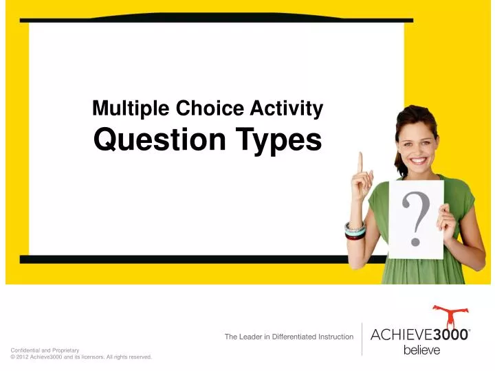 PPT - Multiple Choice Activity Question Types PowerPoint Presentation ...