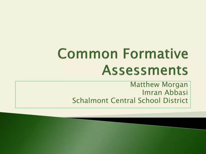 PPT - Common Formative Assessments PowerPoint Presentation, free ...