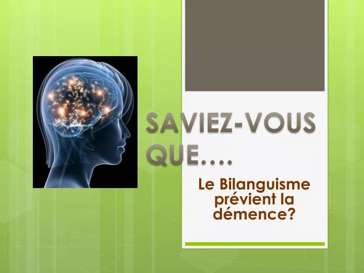 PPT - SAVIEZ-VOUS QUE …. PowerPoint Presentation, free download - ID ...