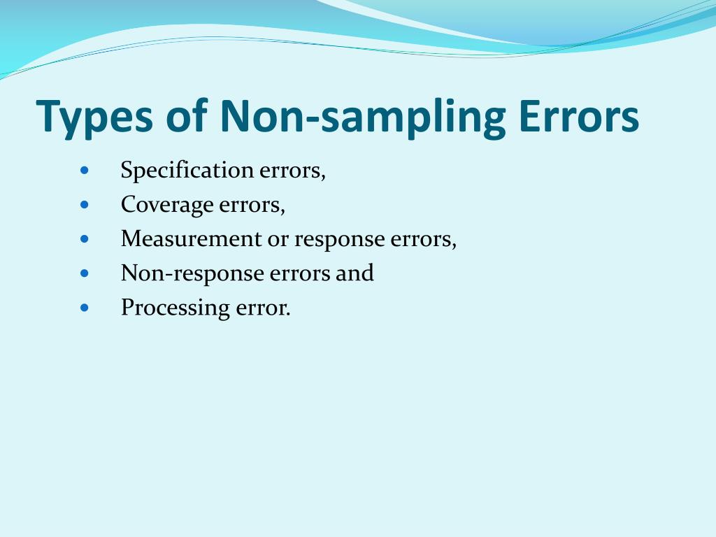 PPT Non Sampling Errors PowerPoint Presentation Free Download ID 1871182