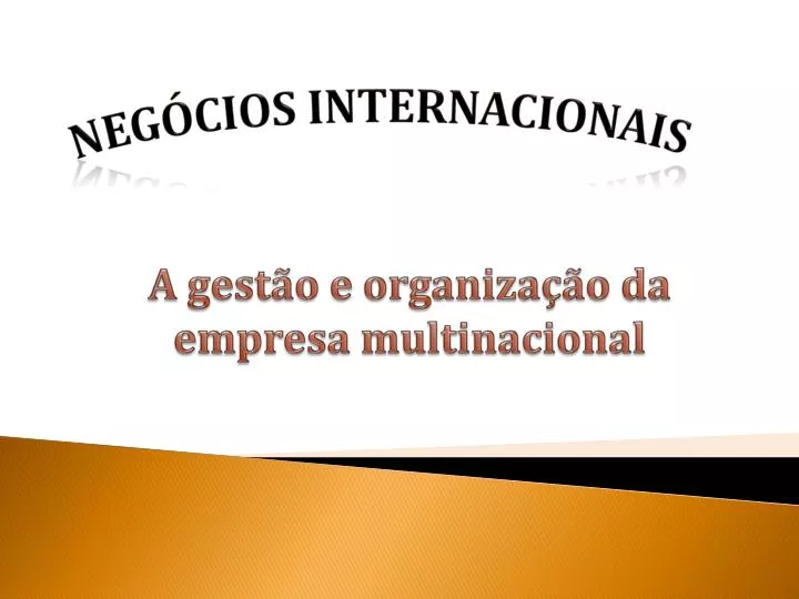 PPT - Negócios Internacionais PowerPoint Presentation, free download ...