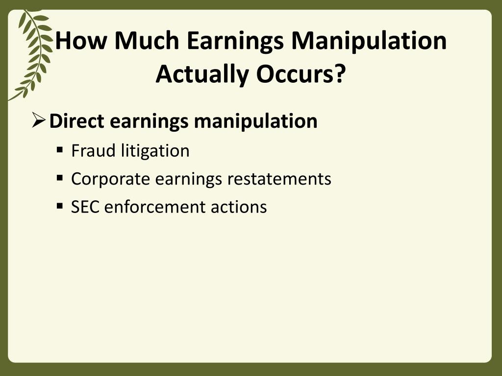 PPT - Corporate earnings: Facts and fiction PowerPoint Presentation ...