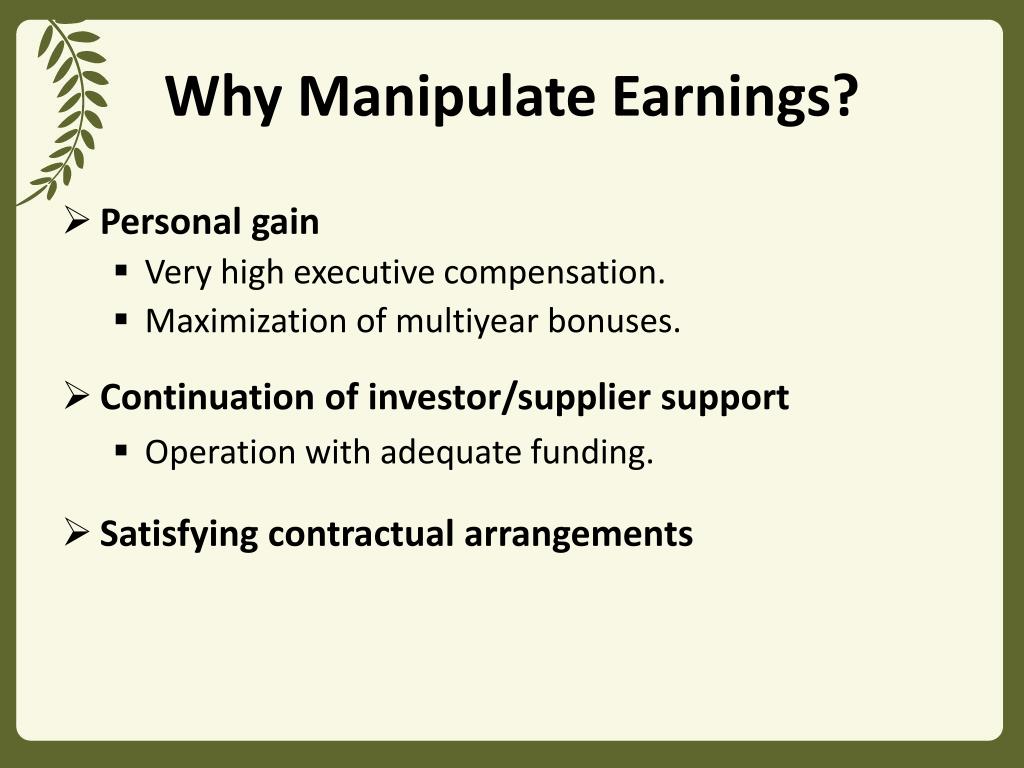PPT - Corporate earnings: Facts and fiction PowerPoint Presentation ...