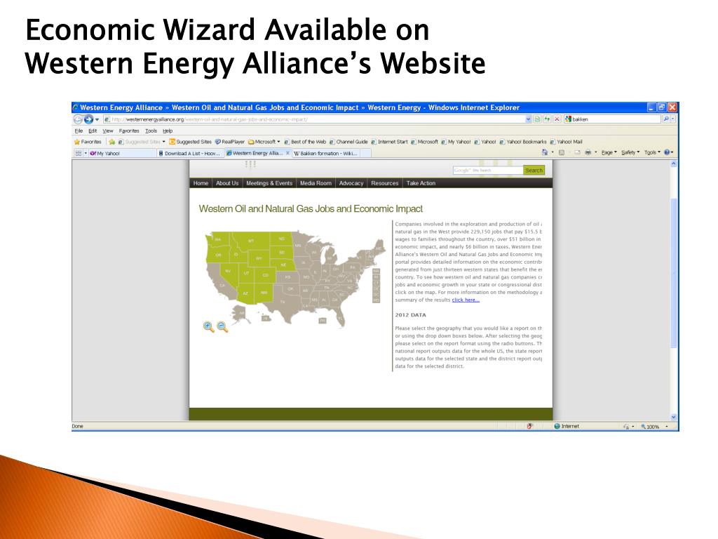 PPT - Western Energy Alliance Economic Impact Data: PowerPoint ...
