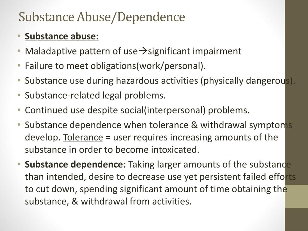 PPT - Signs & Symptoms + Treatment Intoxications and Withdrawal ...